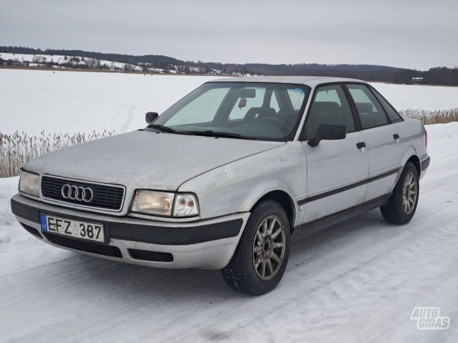 Grey Audi 80 1994 in Elektrenai, with an engine capacity of 1.90 L and mileage of 350 thousand km for 399 €, photo 7 on AUTOMOTO.COM.LV