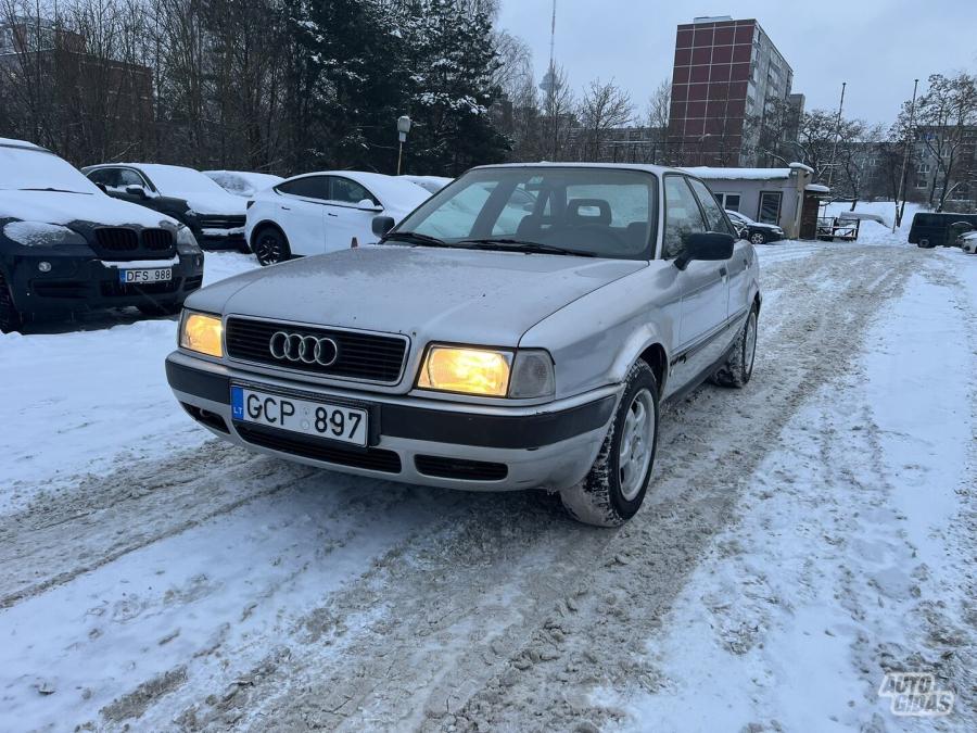 Grey Audi 80 1994 in Vilnius, with an engine capacity of 1.90 L and mileage of 299 thousand km for 1350 €, photo 14 on AUTOMOTO.COM.LV