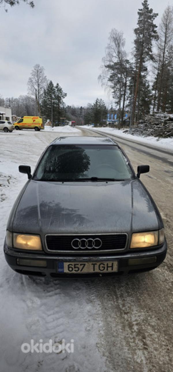 Pelēks Audi 80 1995 Saku, ar dzinēja tilpumu 2.00 L un nobraukumu 314 tūkst. km par 400 €, foto 1 vietnē AUTOMOTO.COM.LV