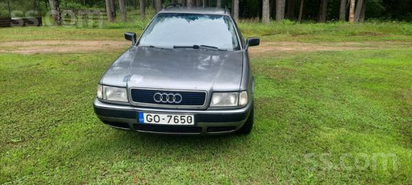 Grey Audi 80 1993 in Daugavpils, with an engine capacity of 1.90 L and mileage of 0 thousand km for 1050 €, photo 1 on AUTOMOTO.COM.LV