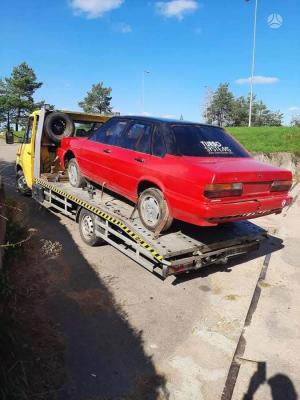 Sarkans Audi 80 1984 Viļņa, ar dzinēja tilpumu 2.14 L un nobraukumu 225 tūkst. km par 5200 €, foto  vietnē AUTOMOTO.COM.LV