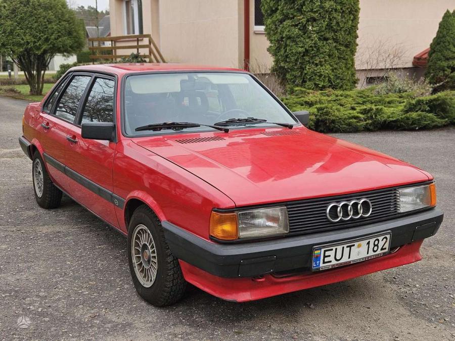 Красный Ауди 80 1986 в Рокишкис, объемом двигателя 1.78 л и пробегом 254 тыс. км за 2300 €, фото 5 на AUTOMOTO.COM.LV