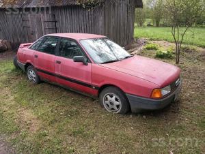 Red Audi 80 1988 in Gulbene, with an engine capacity of 1.80 L and mileage of 264 thousand km for 700 €, photo  on AUTOMOTO.COM.LV