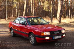Red Audi 80 1989 in Jurmala, with an engine capacity of 1.80 L and mileage of 360 thousand km for 1000 €, photo  on AUTOMOTO.COM.LV