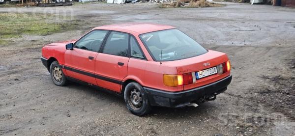 Sarkans Audi 80 1990 Jēkabpils, ar dzinēja tilpumu 1.60 L un nobraukumu 415 tūkst. km par 650 €, foto 3 vietnē AUTOMOTO.COM.LV