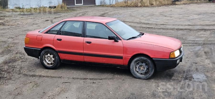 Sarkans Audi 80 1990 Jēkabpils, ar dzinēja tilpumu 1.60 L un nobraukumu 415 tūkst. km par 650 €, foto 5 vietnē AUTOMOTO.COM.LV