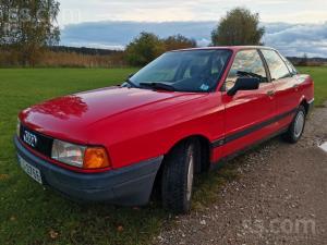 Red Audi 80 1991 in Riga, with an engine capacity of 1.80 L and mileage of 227 thousand km for 2000 €, photo  on AUTOMOTO.COM.LV
