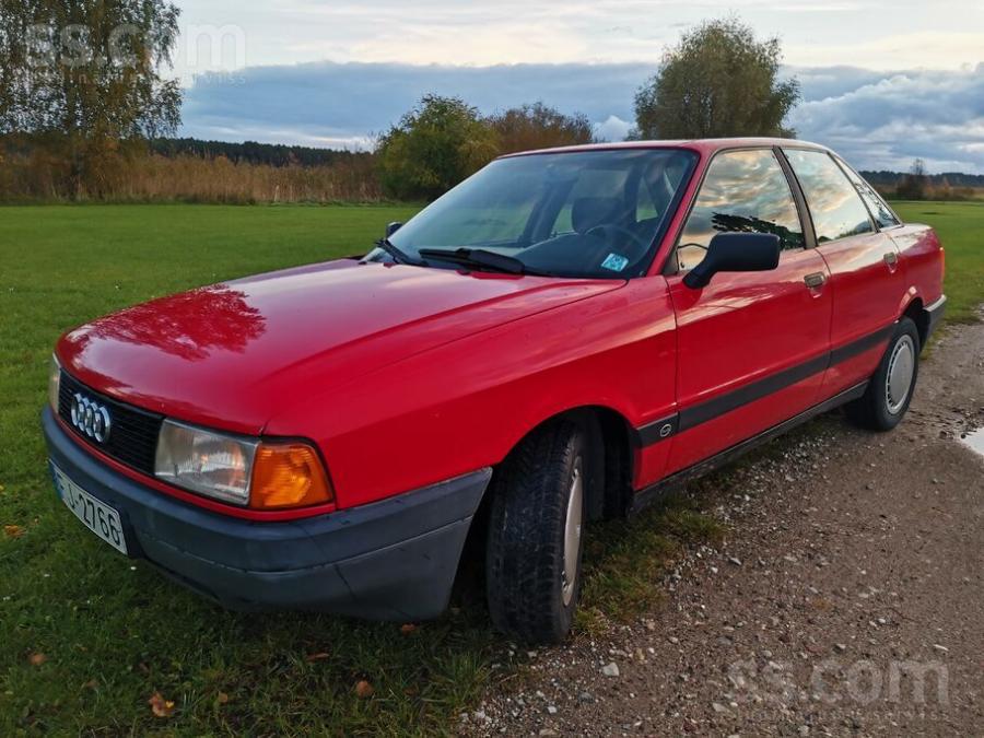 Sarkans Audi 80 1991 Rīga, ar dzinēja tilpumu 1.80 L un nobraukumu 227 tūkst. km par 2000 €, foto 1 vietnē AUTOMOTO.COM.LV