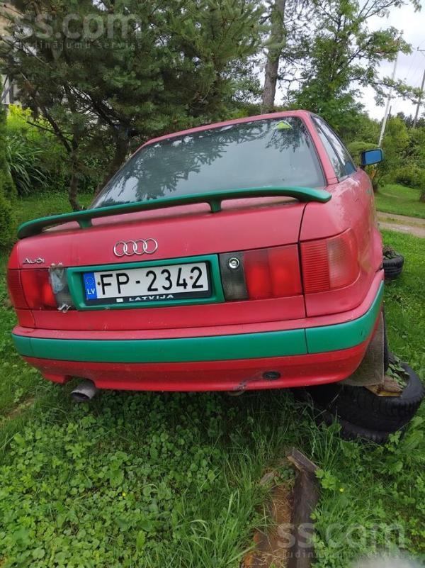 Red Audi 80 1992 in Limbazi, with an engine capacity of 2.00 L and mileage of 0 thousand km for 400 €, photo 2 on AUTOMOTO.COM.LV