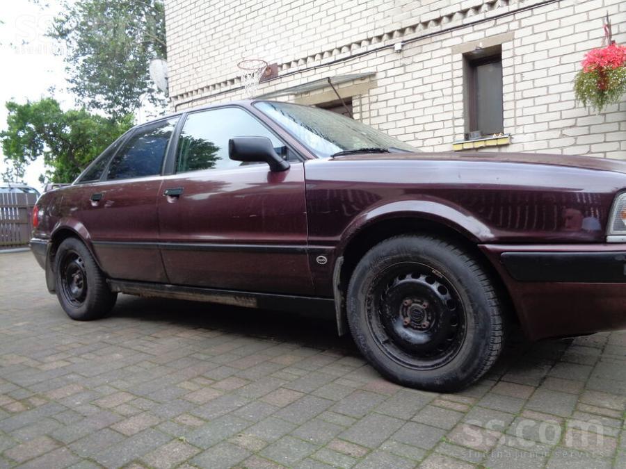 Sarkans Audi 80 1992 Ventspils, ar dzinēja tilpumu 1.90 L un nobraukumu 396 tūkst. km par 544 €, foto 5 vietnē AUTOMOTO.COM.LV