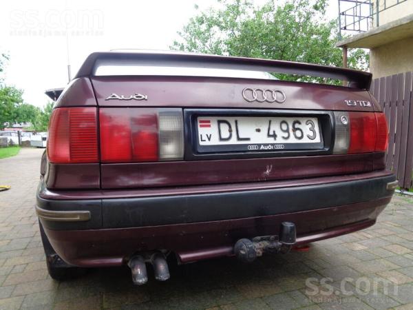Red Audi 80 1992 in Ventspils, with an engine capacity of 1.90 L and mileage of 396 thousand km for 544 €, photo 6 on AUTOMOTO.COM.LV