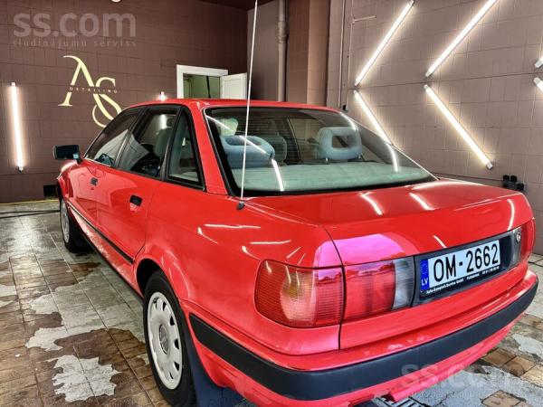 Red Audi 80 1992 in Riga, with an engine capacity of 2.00 L and mileage of 29 thousand km for 10000 €, photo 3 on AUTOMOTO.COM.LV