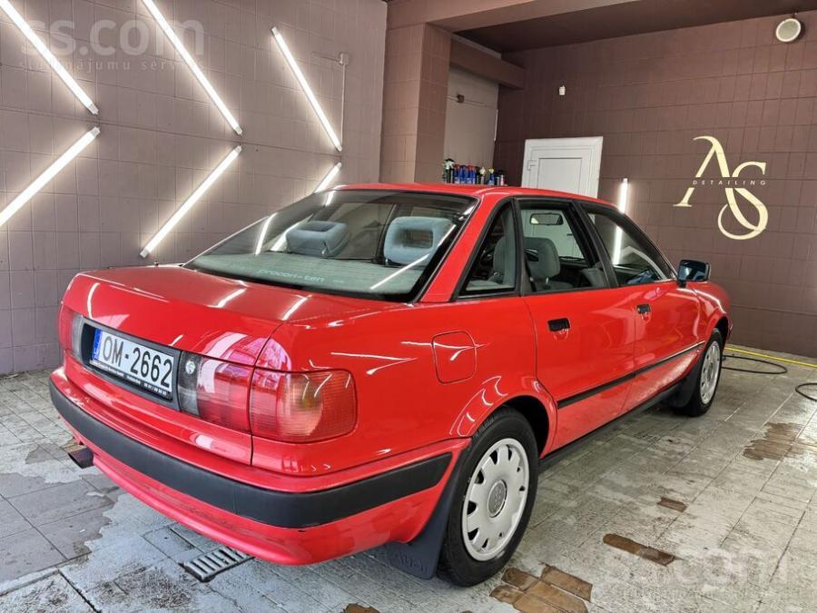 Red Audi 80 1992 in Riga, with an engine capacity of 2.00 L and mileage of 29 thousand km for 10000 €, photo 5 on AUTOMOTO.COM.LV