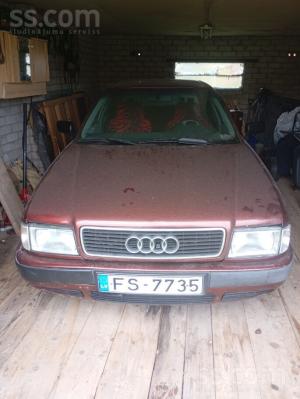 Sarkans Audi 80 1992 Madona, ar dzinēja tilpumu 2.00 L un nobraukumu 0 tūkst. km par 550 €, foto  vietnē AUTOMOTO.COM.LV