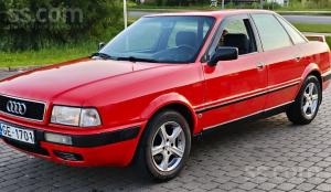 Red Audi 80 1993 in Rezekne, with an engine capacity of 2.00 L and mileage of 219 thousand km for 2300 €, photo 4 on AUTOMOTO.COM.LV