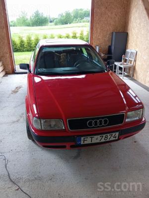 Red Audi 80 1994 in Jekabpils, with an engine capacity of 1.90 L and mileage of 320 thousand km for 550 €, photo 1 on AUTOMOTO.COM.LV