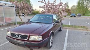 Red Audi 80 1994 in Riga, with an engine capacity of 2.00 L and mileage of 241 thousand km for 1490 €, photo  on AUTOMOTO.COM.LV