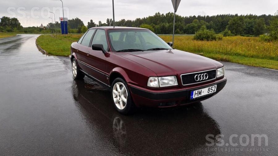 Sarkans Audi 80 1994 Rīga, ar dzinēja tilpumu 1.90 L un nobraukumu 250 tūkst. km par 1899 €, foto 3 vietnē AUTOMOTO.COM.LV
