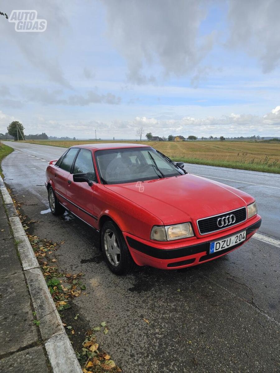 Red Audi 80 1994 in Panevezys, with an engine capacity of 1.90 L and mileage of 489 thousand km for 1200 €, photo 5 on AUTOMOTO.COM.LV