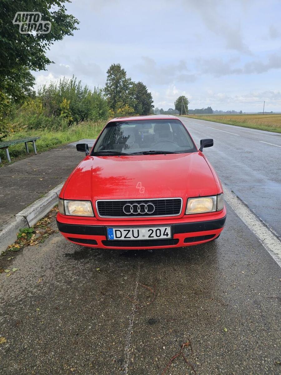 Red Audi 80 1994 in Panevezys, with an engine capacity of 1.90 L and mileage of 489 thousand km for 1200 €, photo 6 on AUTOMOTO.COM.LV
