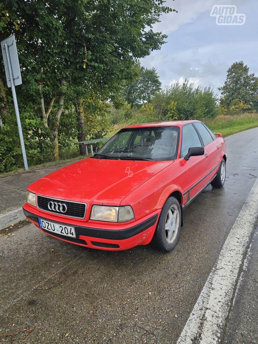 Red Audi 80 1994 in Panevezys, with an engine capacity of 1.90 L and mileage of 489 thousand km for 1200 €, photo 7 on AUTOMOTO.COM.LV