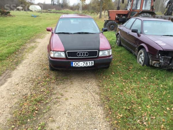 Sarkans Audi 80 1995 Balvi, ar dzinēja tilpumu 1.90 L un nobraukumu 522 tūkst. km par 950 €, foto 1 vietnē AUTOMOTO.COM.LV