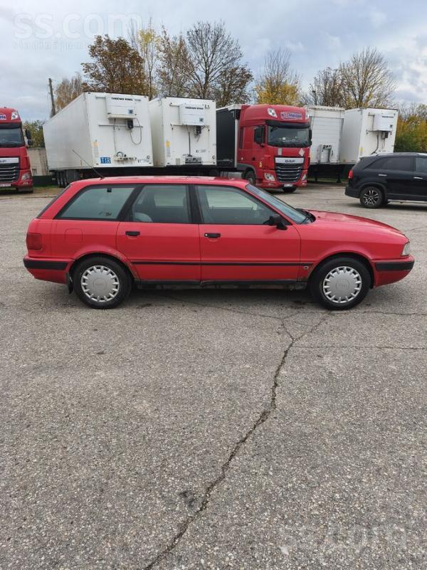 Red Audi 80 1993 in Rezekne, with an engine capacity of 1.90 L and mileage of 443 thousand km for 1000 €, photo 4 on AUTOMOTO.COM.LV