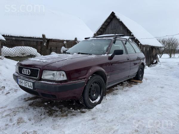 Red Audi 80 1994 in Ludza, with an engine capacity of 1.90 L and mileage of 266 thousand km for 1200 €, photo 1 on AUTOMOTO.COM.LV