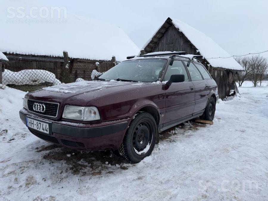 Sarkans Audi 80 1994 Ludza, ar dzinēja tilpumu 1.90 L un nobraukumu 266 tūkst. km par 1200 €, foto 1 vietnē AUTOMOTO.COM.LV