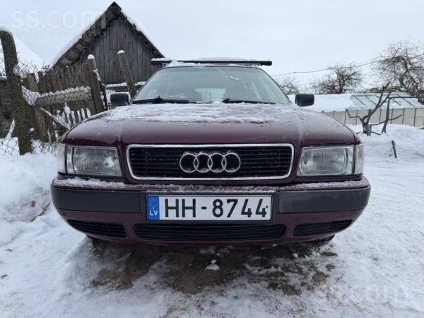 Red Audi 80 1994 in Ludza, with an engine capacity of 1.90 L and mileage of 266 thousand km for 1200 €, photo 2 on AUTOMOTO.COM.LV