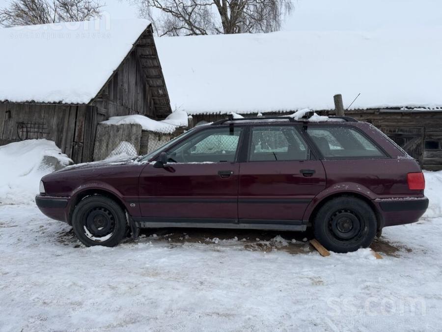 Sarkans Audi 80 1994 Ludza, ar dzinēja tilpumu 1.90 L un nobraukumu 266 tūkst. km par 1200 €, foto 3 vietnē AUTOMOTO.COM.LV