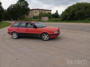 Sarkans Audi 80 1994 Jēkabpils, ar dzinēja tilpumu 1.90 L un nobraukumu 423 tūkst. km par 650 €, foto  vietnē AUTOMOTO.COM.LV