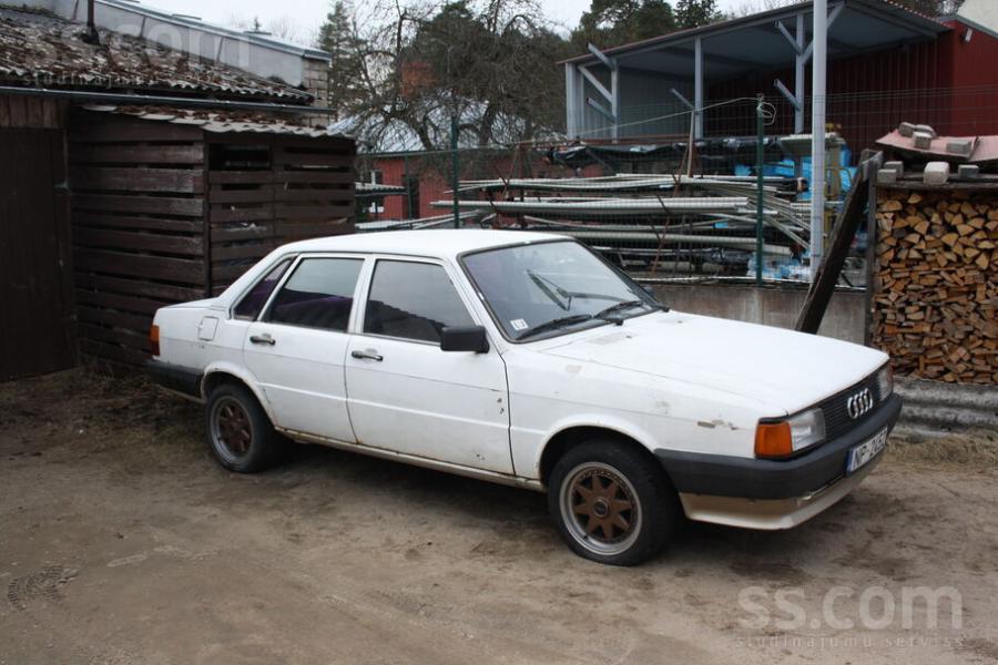 White Audi 80 1985 in Valmiera, with an engine capacity of 1.80 L and mileage of 0 thousand km for 900 €, photo 7 on AUTOMOTO.COM.LV