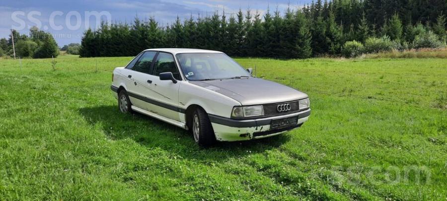Balts Audi 80 1990 Bauska, ar dzinēja tilpumu 1.80 L un nobraukumu 337 tūkst. km par 400 €, foto 1 vietnē AUTOMOTO.COM.LV