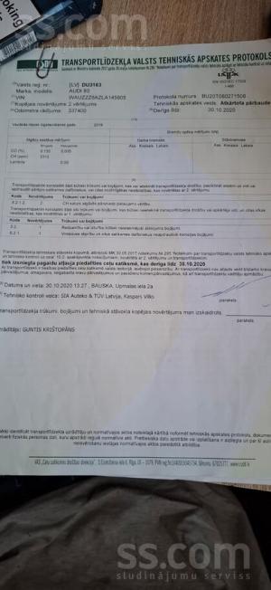 Balts Audi 80 1990 Bauska, ar dzinēja tilpumu 1.80 L un nobraukumu 337 tūkst. km par 400 €, foto 19 vietnē AUTOMOTO.COM.LV