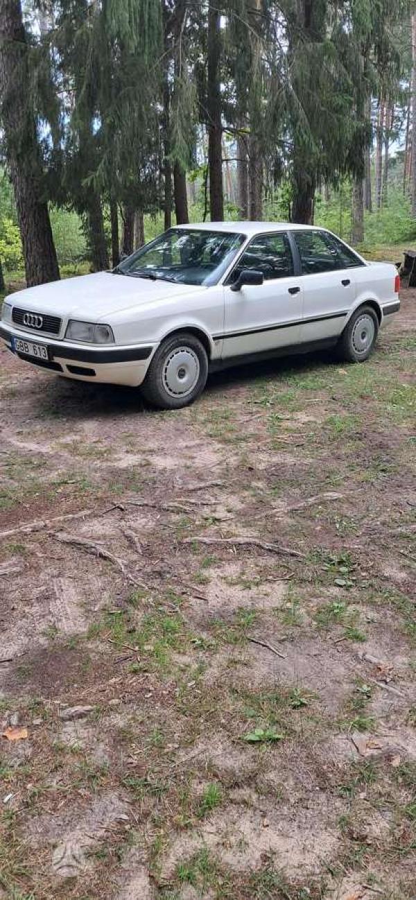 Белый Ауди 80 1994 в Алитус, объемом двигателя 1.90 л и пробегом 406 тыс. км за 1100 €, фото 3 на AUTOMOTO.COM.LV
