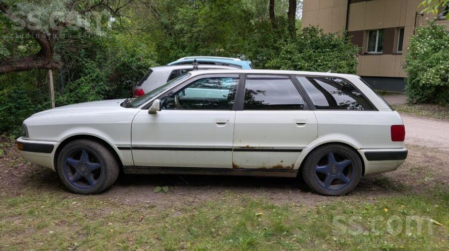 White Audi 80 1992 in Riga, with an engine capacity of 2.80 L and mileage of 396 thousand km for 950 €, photo 8 on AUTOMOTO.COM.LV