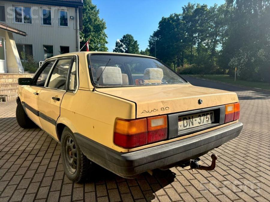 Yellow Audi 80 1986 in Rezekne, with an engine capacity of 1.80 L and mileage of 221 thousand km for 900 €, photo 4 on AUTOMOTO.COM.LV