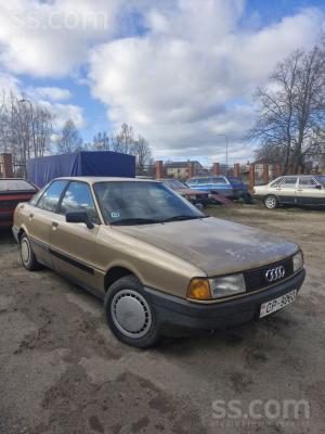 Yellow Audi 80 1987 in Ventspils, with an engine capacity of 1.80 L and mileage of 234 thousand km for 650 €, photo  on AUTOMOTO.COM.LV