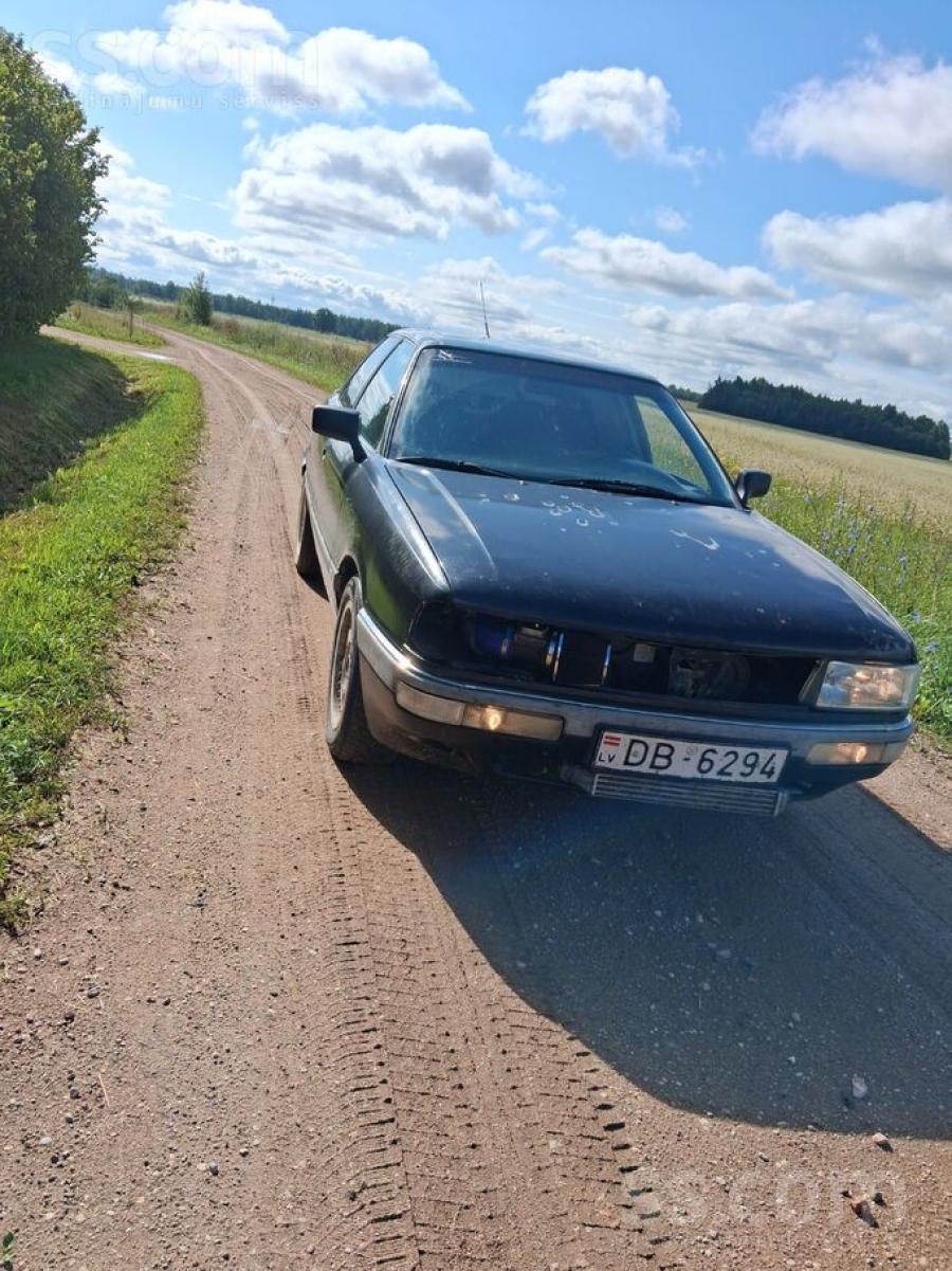 Melns Audi 90 1987 Balvi, ar dzinēja tilpumu 2.20 L un nobraukumu 408 tūkst. km par 1200 €, foto 3 vietnē AUTOMOTO.COM.LV