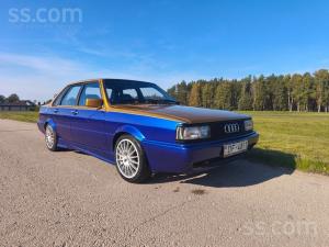 Blue Audi 90 1986 in Ogre, with an engine capacity of 2.20 L and mileage of 216 thousand km for 11100 €, photo 1 on AUTOMOTO.COM.LV