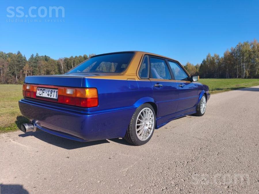 Blue Audi 90 1986 in Ogre, with an engine capacity of 2.20 L and mileage of 216 thousand km for 11100 €, photo 3 on AUTOMOTO.COM.LV