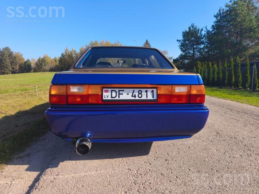 Blue Audi 90 1986 in Ogre, with an engine capacity of 2.20 L and mileage of 216 thousand km for 11100 €, photo 7 on AUTOMOTO.COM.LV