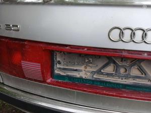 Brown Audi 90 1987 in Vilnius, with an engine capacity of 1.99 L and mileage of 250 thousand km for 750 €, photo 8 on AUTOMOTO.COM.LV