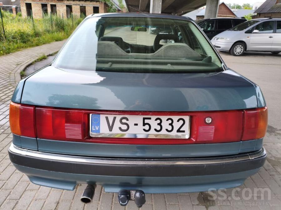 Зеленый Ауди 90 1990 в Даугавпилс, объемом двигателя 2.30 л и пробегом 176 тыс. км за 3900 €, фото 3 на AUTOMOTO.COM.LV