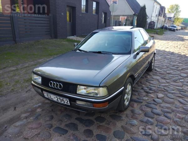 Grey Audi 90 1989 in Riga, with an engine capacity of 2.30 L and mileage of 0 thousand km for 2700 €, photo 3 on AUTOMOTO.COM.LV