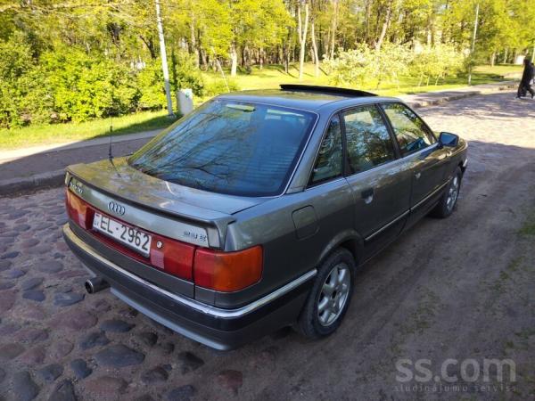 Grey Audi 90 1989 in Riga, with an engine capacity of 2.30 L and mileage of 0 thousand km for 2700 €, photo 6 on AUTOMOTO.COM.LV