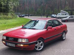 Красный Ауди 90 1990 в Рига, объемом двигателя 2.00 л и пробегом 211 тыс. км за 5200 €, фото 3 на AUTOMOTO.COM.LV