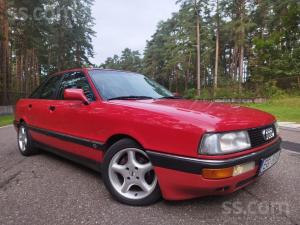 Красный Ауди 90 1990 в Рига, объемом двигателя 2.00 л и пробегом 211 тыс. км за 5200 €, фото 5 на AUTOMOTO.COM.LV