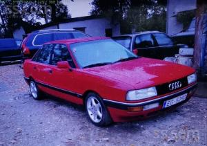 Красный Ауди 90 1990 в Рига, объемом двигателя 2.00 л и пробегом 211 тыс. км за 5200 €, фото 10 на AUTOMOTO.COM.LV